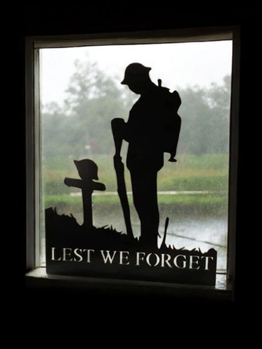 Lest We Forget Soldier Silhouette Tealight Holder – Remembrance Tribute ...