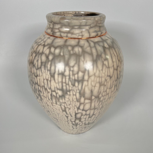 Saggar Raku Vessel 8.75 x 6.5” | vicentegarciaart