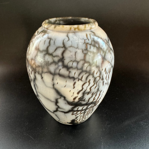 Saggar Raku Vessel 5 1/2” x 4 1/2” | vicentegarciaart