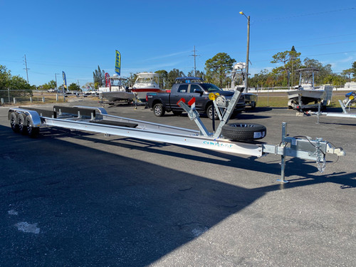 21,000 GVWR 30-50 FT Triple Axle Aluminum Transport Boat Trailer ...