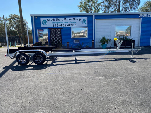 12,000 GVWR 26-32 FT Heavy Duty Dual Axle Aluminum Boat Trailer | Compass Trailers