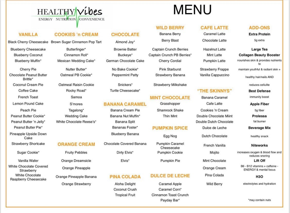 Favorite Healthy Vibes Drinks