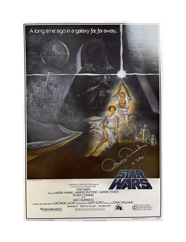 A3 A New Hope Poster Print Signed by Anthony Daniels with Character ...