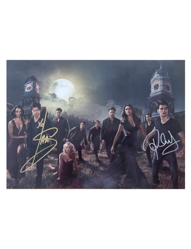 A3 Vampire Diaries Poster Signed by Paul Wesley and Ian Somerhalder ...