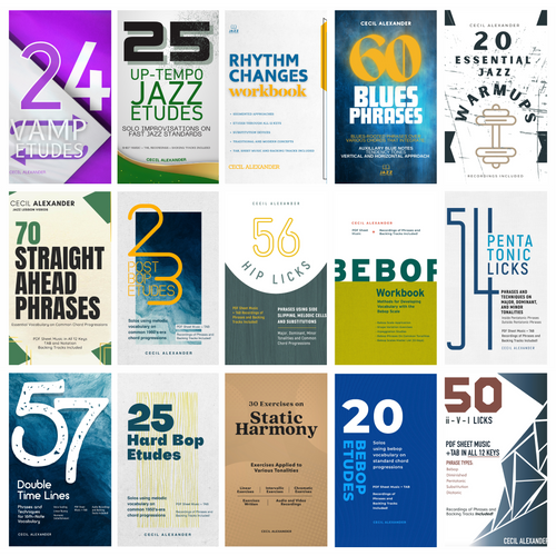 (Treble Clef + TAB) Cecil Alexander Combo Package | Jazz Lesson Videos
