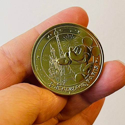Moneda Mickey Mouse Torre Eiffel Disneyland Paris