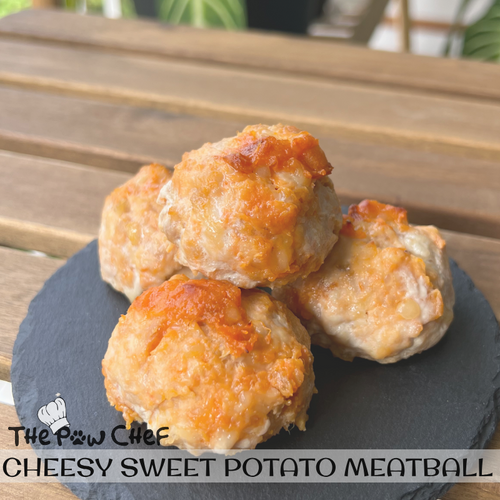Cheesy Sweet Potato Meatballs (5 pcs) | Thepawchef