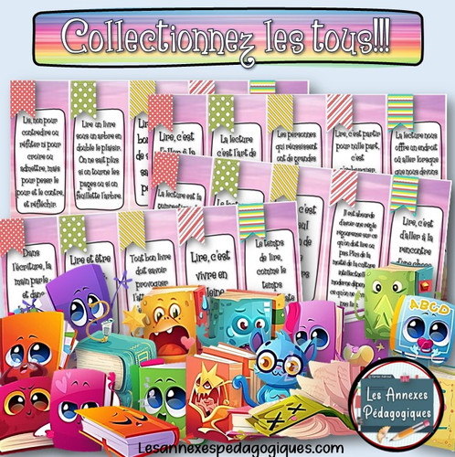 Signets de lecture à collectionner | Les annexes pédagogi