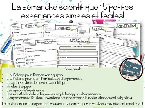 5 expériences faciles pour travailler la démarche scientifique | Les ...