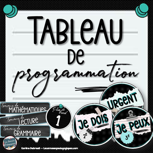 Le tableau de programmation (affichage et utilitaires) | Les annexes pédagogi