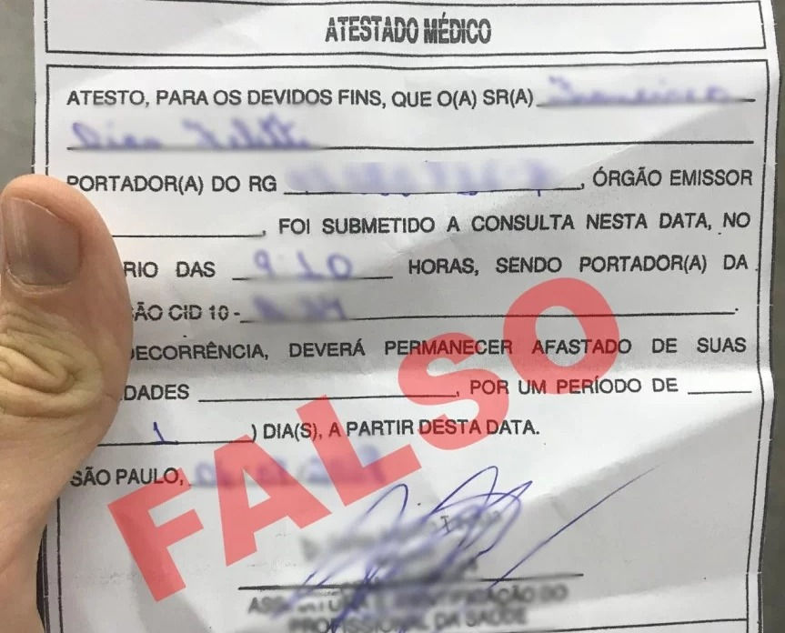 Meu funcionário deu um atestado falso para folgar, o que fazer?