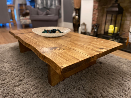 Live edge coffee side table | Handmade in Bucks