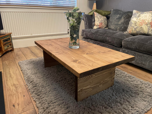 Handmade Solid Wood Rustic Coffee Table - Handmade in Bucks