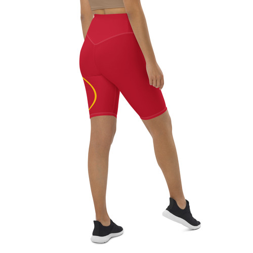 RED Biker Shorts | Mylira Transforms