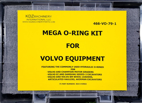 446-VO-79 Mega O-Ring Kit for Volvo Equipment | Kdz Machinery Parts