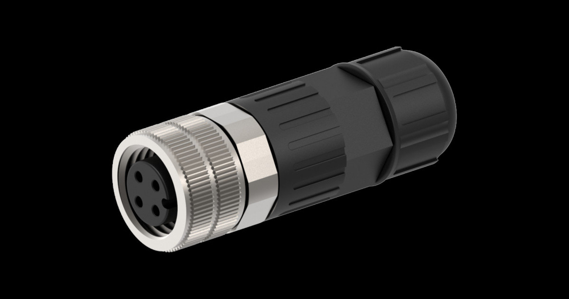 M12 A-Type 4-Pin Female Connector | Teltonika PR40119K