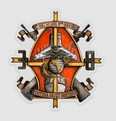 3/8 Fortuna Favet Fortibus Sticker Clear Sticker | holdfastcollective