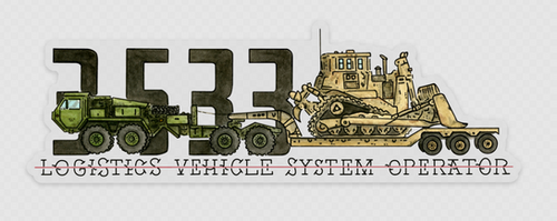 Logistics Vehicle Systems Operator 3533 Clear Sticker | holdfastcollective