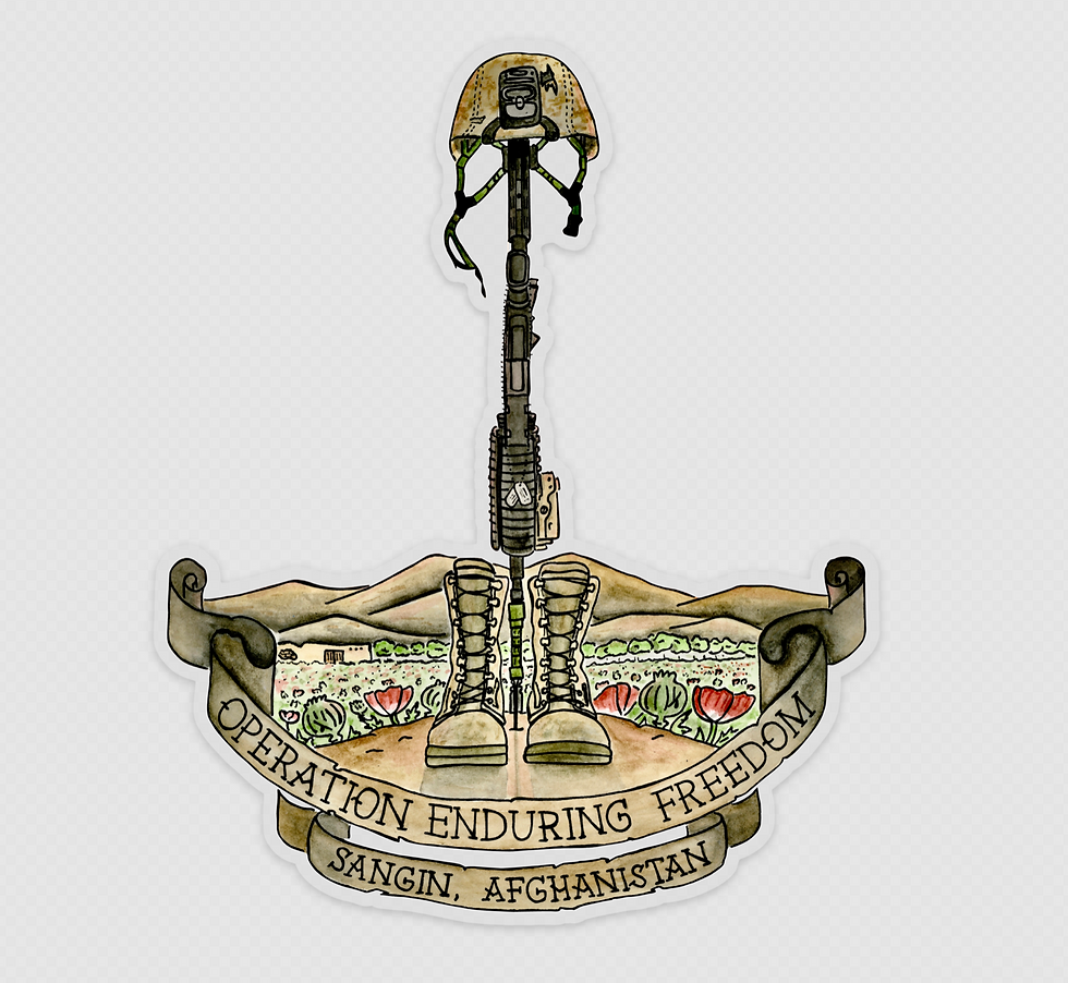 Operation Enduring Freedom Clear Sticker | holdfastcollective