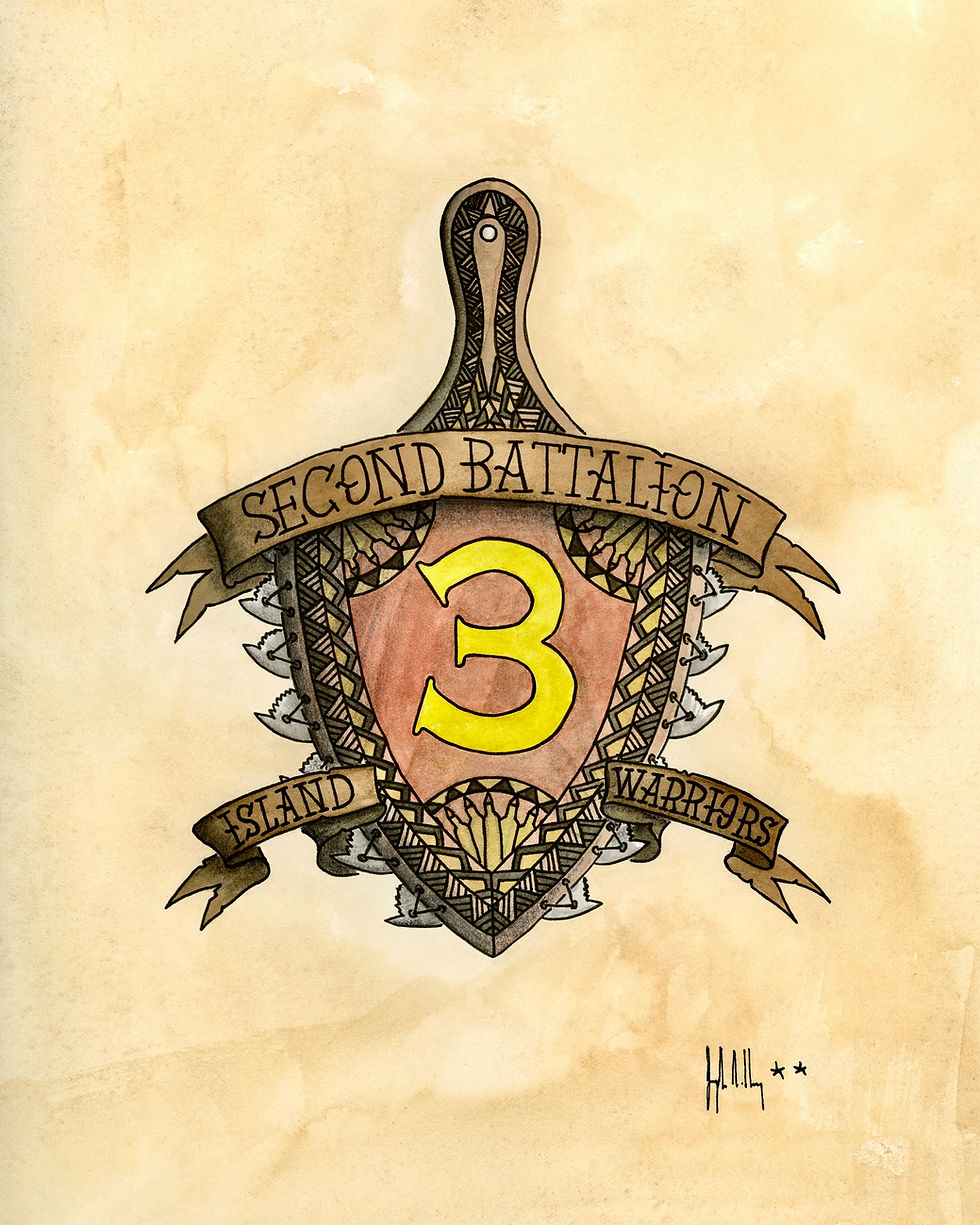 2nd Battalion 3rd Marines Island Warriors Print | holdfastcollective