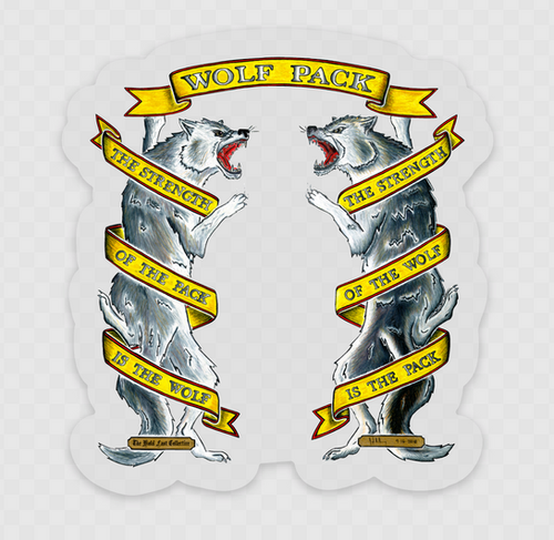 3D LAR WOLF PACK STICKER | holdfastcollective