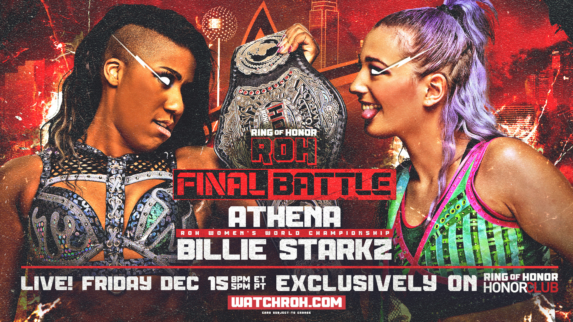 Athena Talks The Pressure Of Main Eventing ROH Final Battle - Wrestling ...