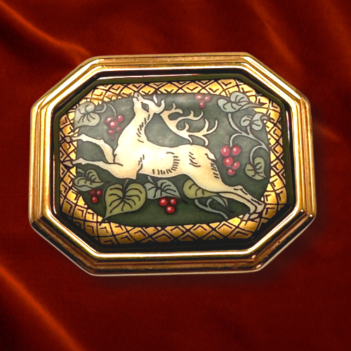 VINTAGE – Designer FREYWILLE - MICHAELA FREY Stag Brooch | Chateau Love