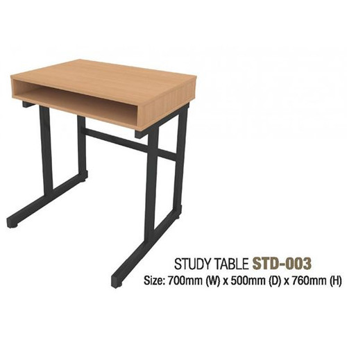 Basic J Leg Study Table / Display Table with Drawer | Q Office System