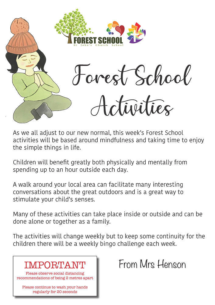 FOREST SCHOOL HOME LEARNING