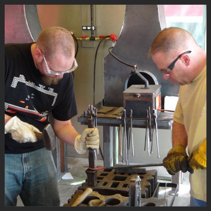 David Norrie Blacksmithing School - Class and Project Photos