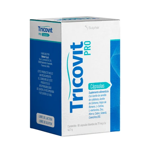 Tricovit Pro Capsulas 60 caps | Farmacias Dermocutánea
