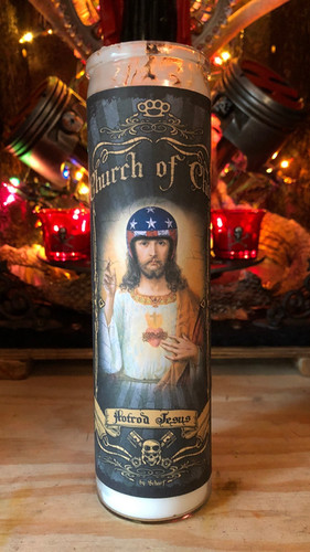 Hotrod Jesus - Prayer Candle | church-of-chop