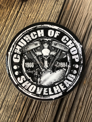Shovelhead - sticker | church-of-chop