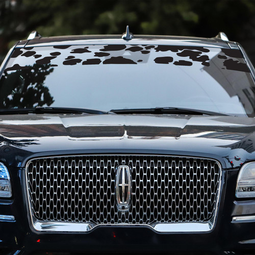 Matte Black Cow Windshield Banner Die-Cut Decal 12"x64" | Overkill ...