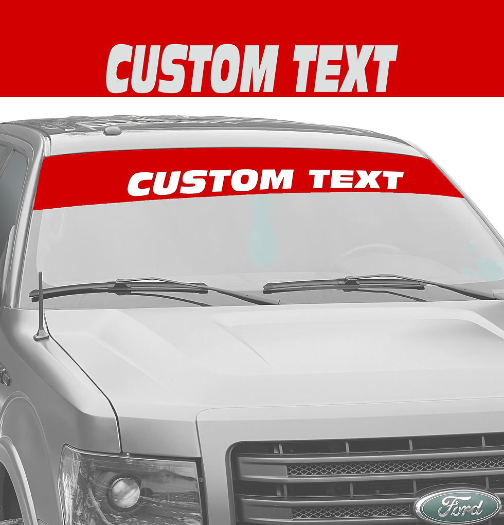 Windshield Banners | Overkill Graphics Co