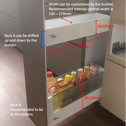 Lux Kitchen Drawer Sauce Rack | 40kg Loading