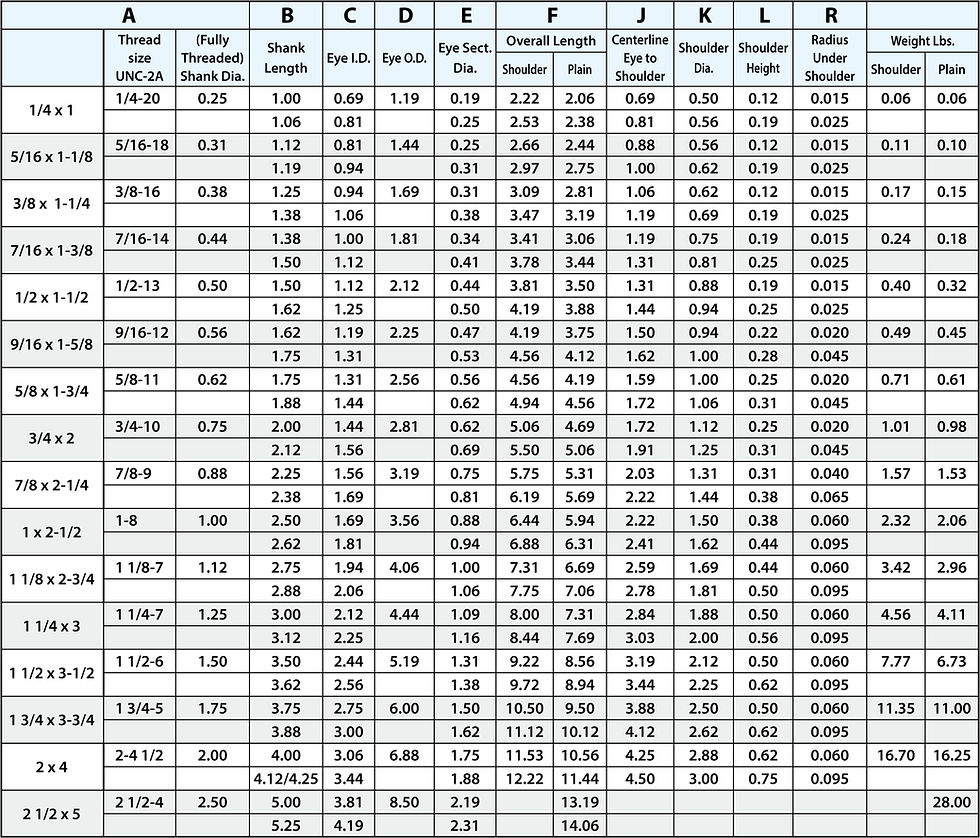 ASME B18.15 Industrial Grade Forged Eyebolts | Fong Yien