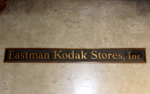 Bronze Eastman Kodak Stores Sign | mysite-3