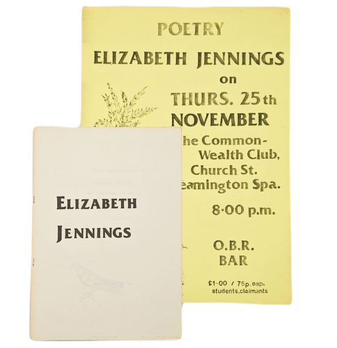 Jennings, Elizabeth. [Poetry] | PocockRare