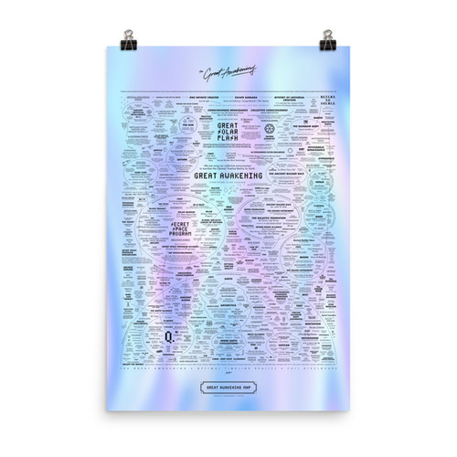 Great Awakening Map Hologram Edition Poster