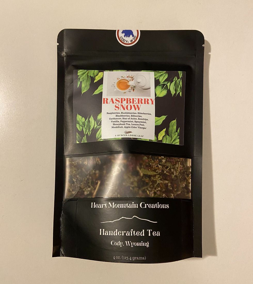RASPBERRY SNOW TEA | Heartmtncreations