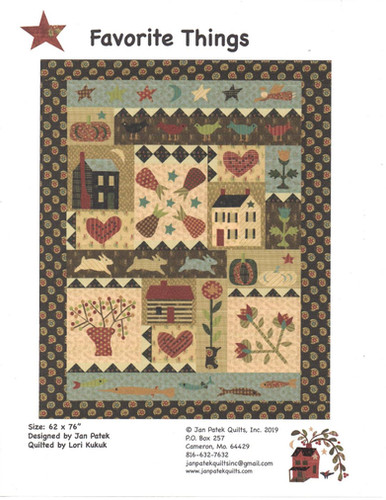 Favorite Things BOM Pattern | janpatekquilts