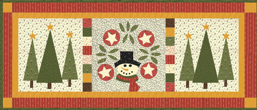 Snowman Table runner kit | janpatekquilts