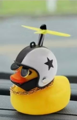 Rubber duck with propeller helmet | Luckyducks