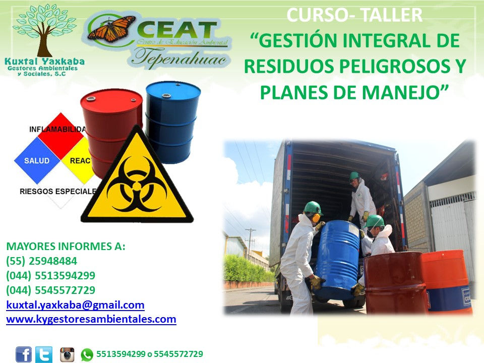 Curso Taller Gestión Integral De Residuos Peligrosos Y Planes De Mane