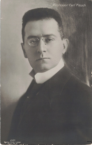 Carl Flesch, postcard photo | Galerie Darmesin