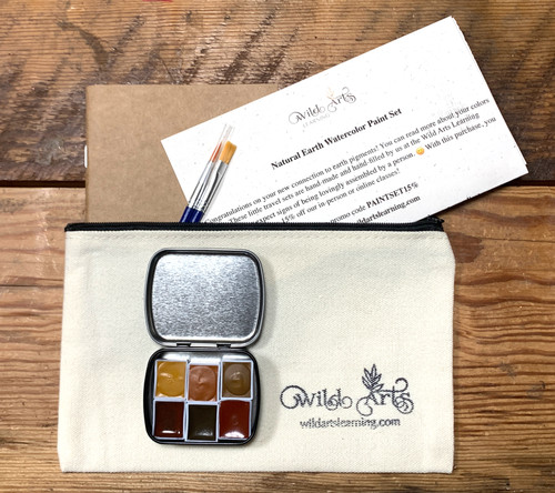 Earth Color Watercolor Travel Kit | Wild Arts Learning