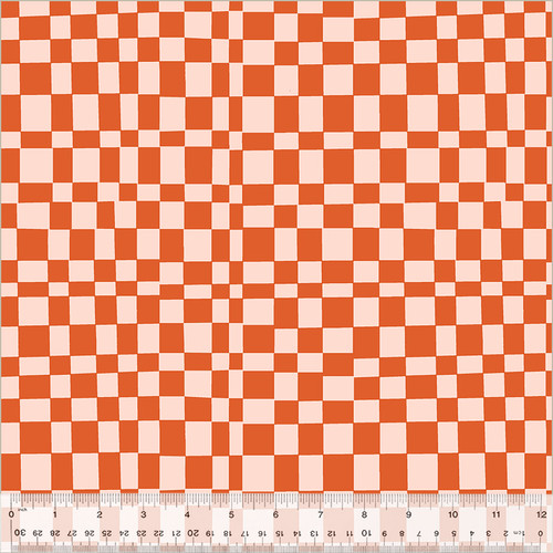 Kaleidoscope - Checker - Mandarin | redredbobbin