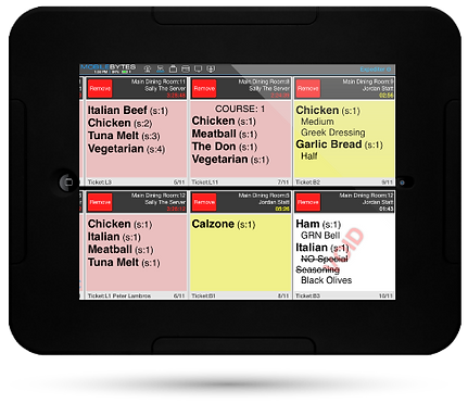MobileBytes iPad POS for Restaurants - Kitchen Display (KDS)