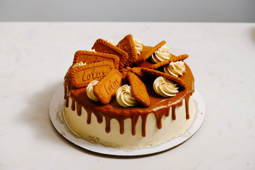 Biscoff Buttercream Sponge Cake 8inch | Blue Moon Bakehouse
